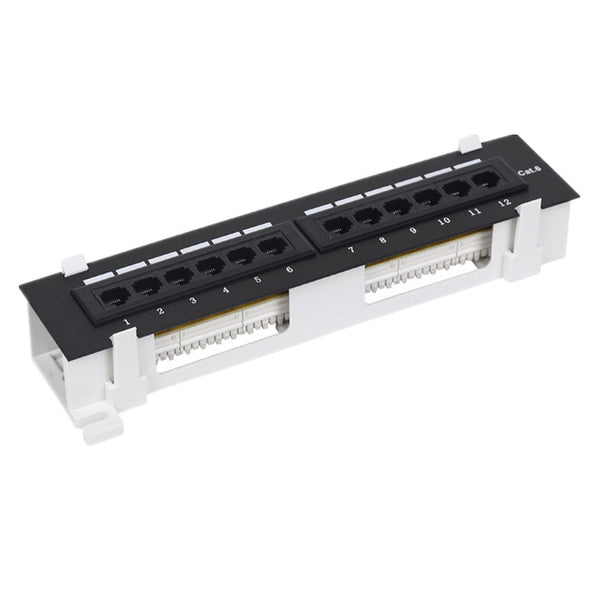Cat6 12 Port Vertical Patch Panel ethernet 110 type with Bracket 568A ...